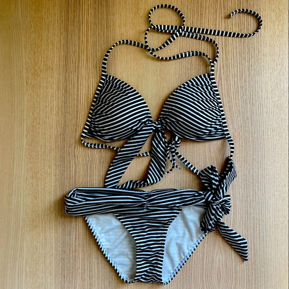 Victoria's Secret | Swim | Vs Stripes Bikini Set | Poshmark